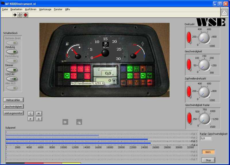 Reparatur von MF 4000 Instrumentenbrett | WS- Elektronik WSE